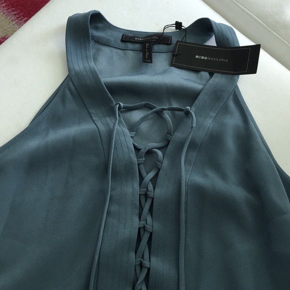 BCBG | Tops | Bcbg Top Color Ltashblue Xs New | Poshmark